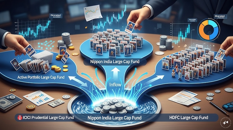 What India's biggest large-cap funds bought and sold in May