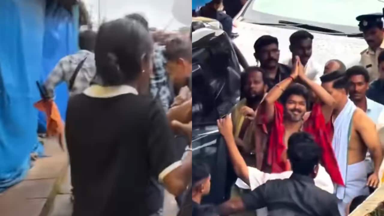 Watch: Female fan breaks down in tears as TN CM Vijay leaves Mookambika ...