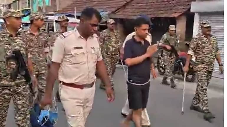 TMC's 'Pushpa of Falta' Jahangir Khan paraded in shorts with rope ...