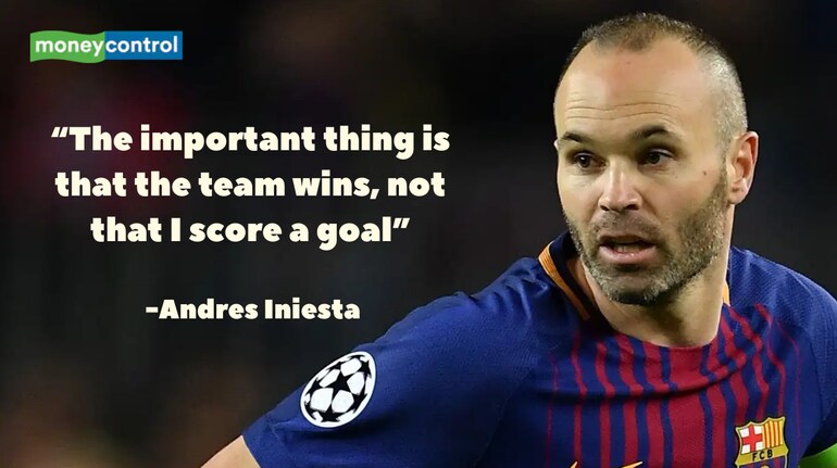 Quote of the Day by football legend, Andres Iniesta: "The important ...