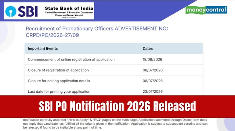 SBI PO 2026 Notification Out @ sbi.co.in: Registration opens for ...