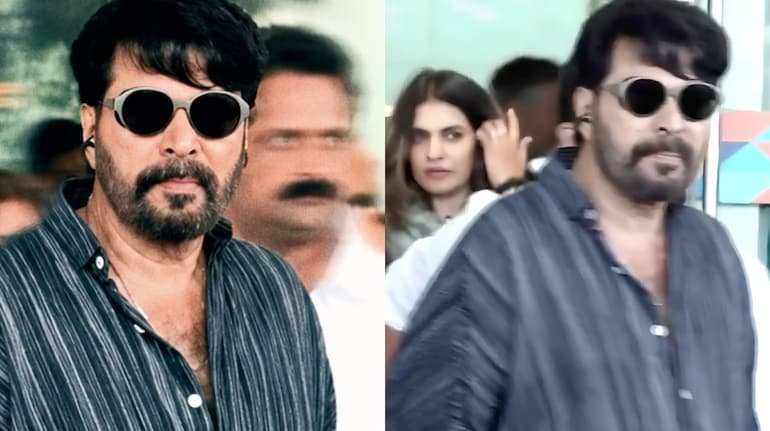 Mammootty arrives in New Delhi with family ahead of Padma Bhushan ...