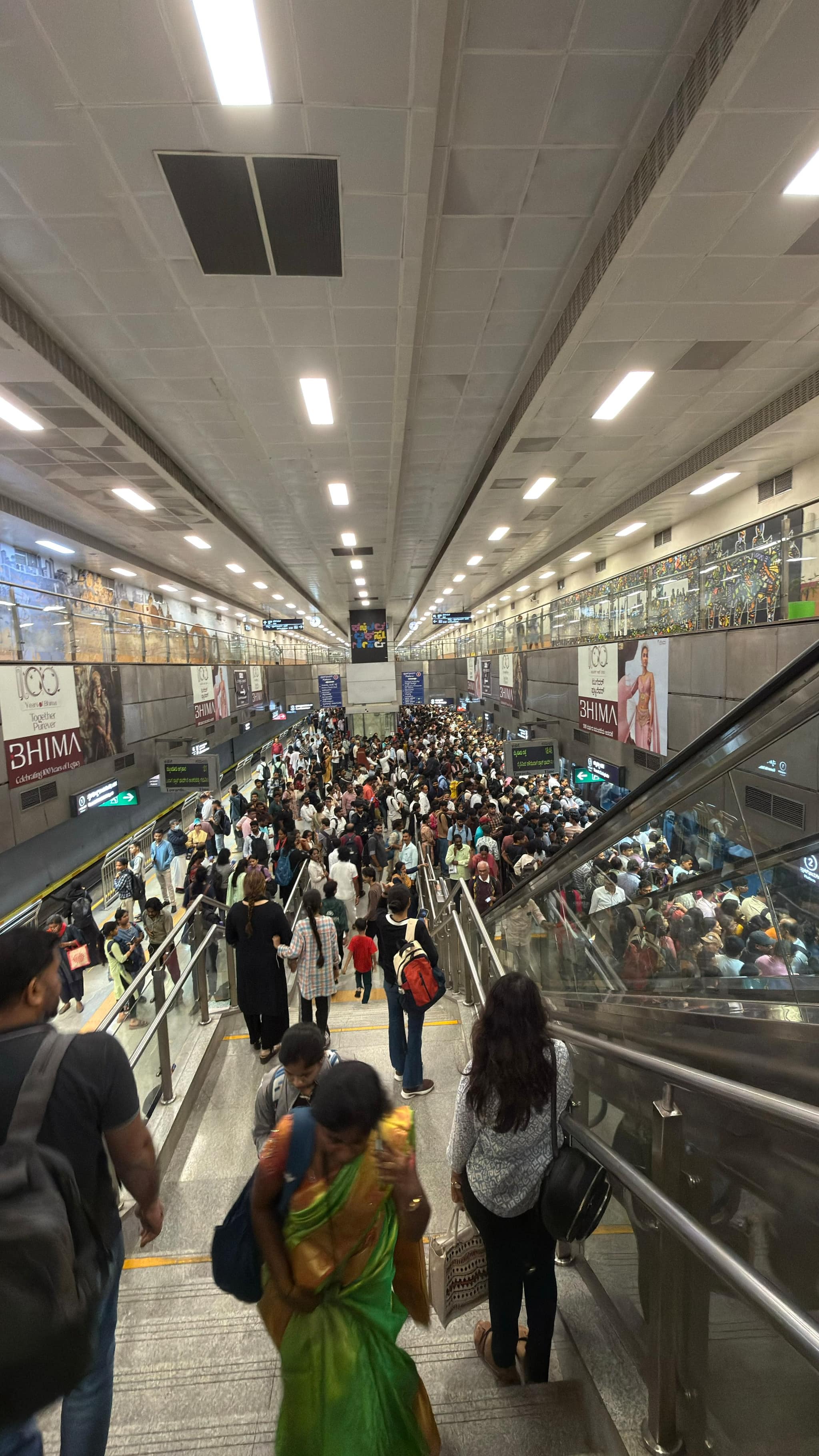 Bengaluru Metro services disrupted on Purple Line after technical fault ...
