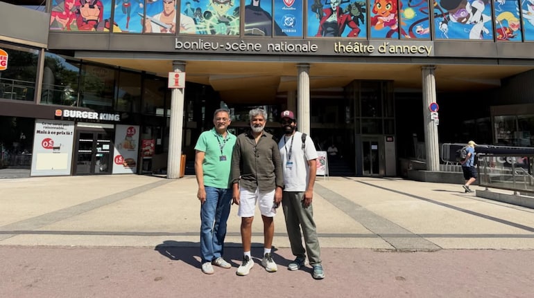 SS Rajamouli arrives in France for Baahubali: The Eternal War showcase ...